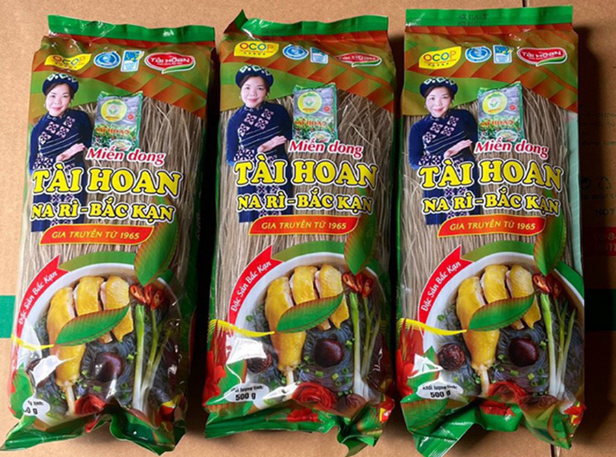 Miến dong tài hoan dẹp sợi to xuất khẩu 500g, bán Miến dong tài hoan ...